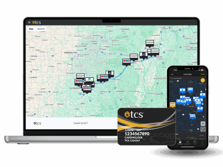 TCS Fuel Card with Fuel Finder Shows Lowest Diesel Prices