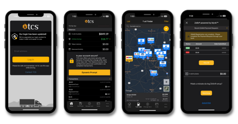TCS Mobile App for Truck Drivers | Save Money on the Road